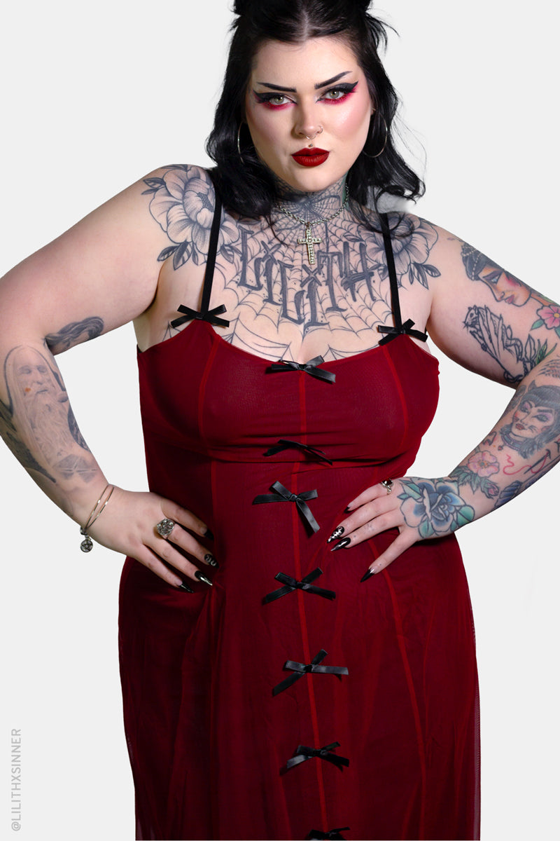 Valentina Midi Dress – Forest Ink